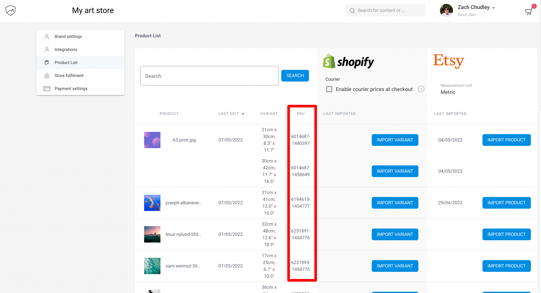What are creativehub SKUs and how do they work | theprintspace Help