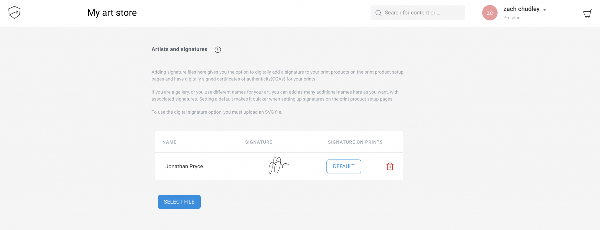 How to set up signatures on limited edition prints | theprintspace Help