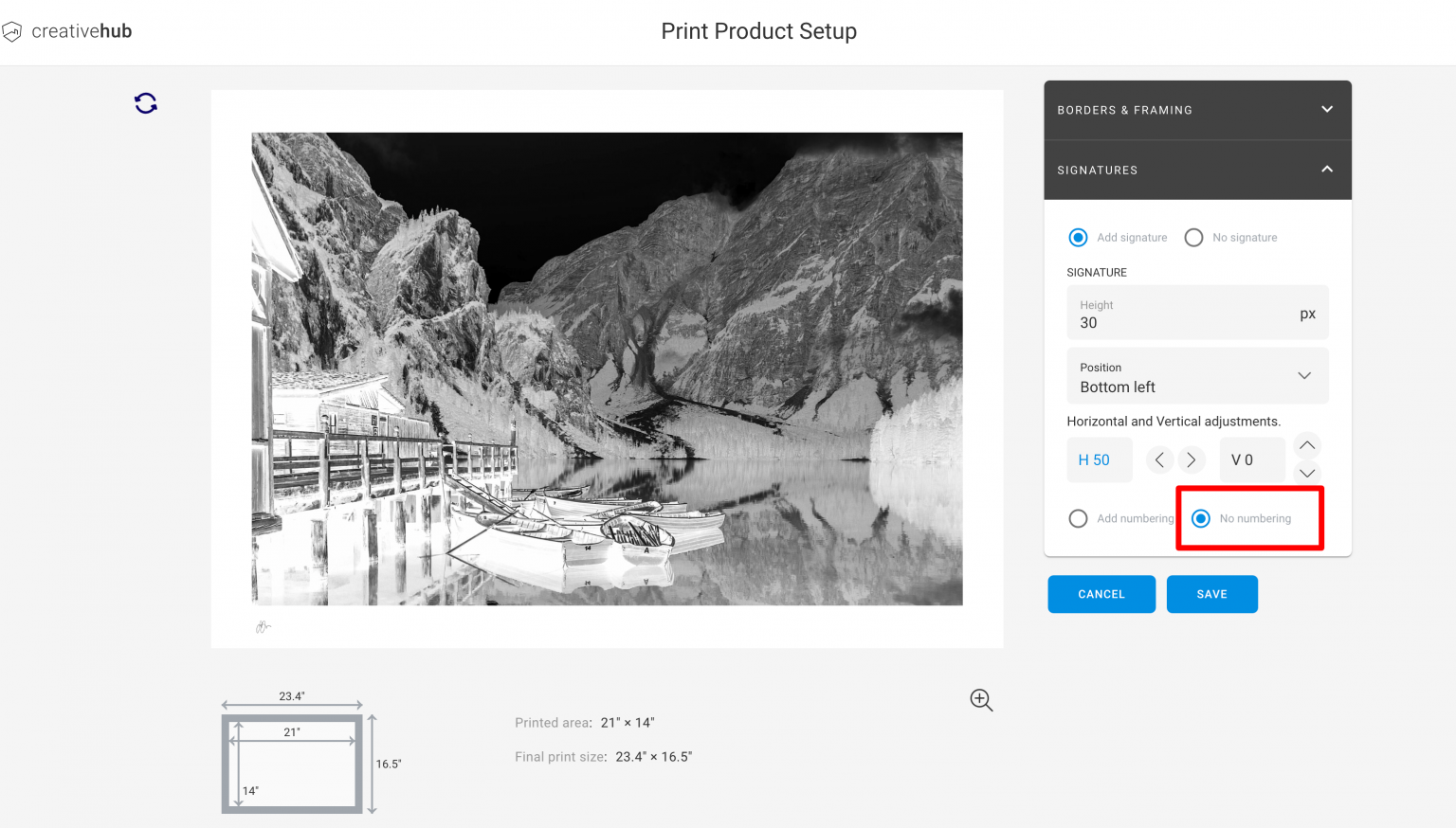 How to set up signatures on limited edition prints | theprintspace Help