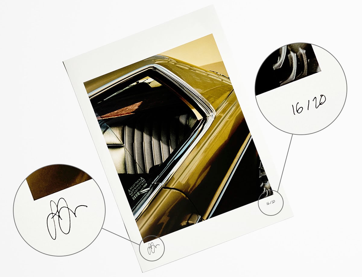 How to set up signatures on limited edition prints | theprintspace Help